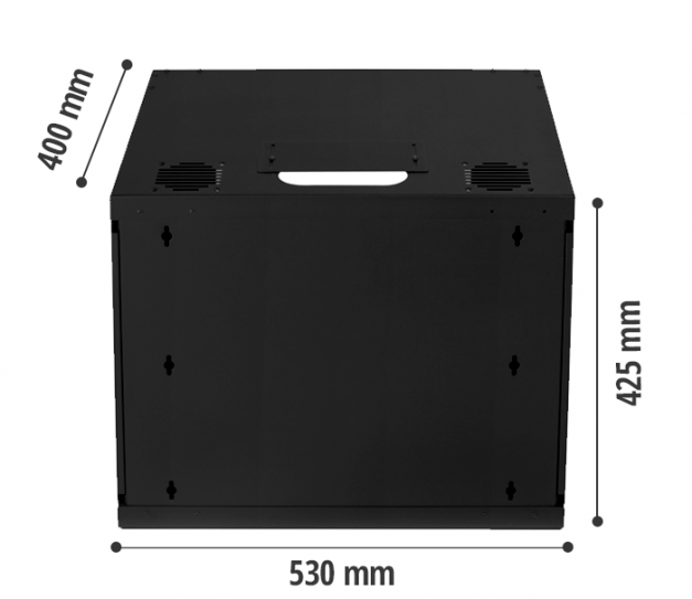 Mini Rack 8U para Cabeamento Estruturado - Nilko Cabines